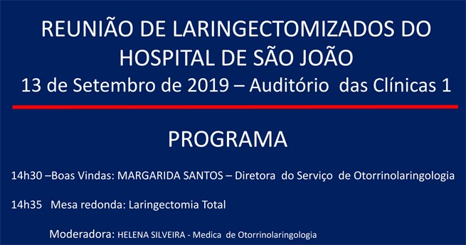 Laringectomia total: Hospital de São João organiza reunião ...